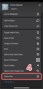 5 ways to view the size of a photo on iPhone and iPad