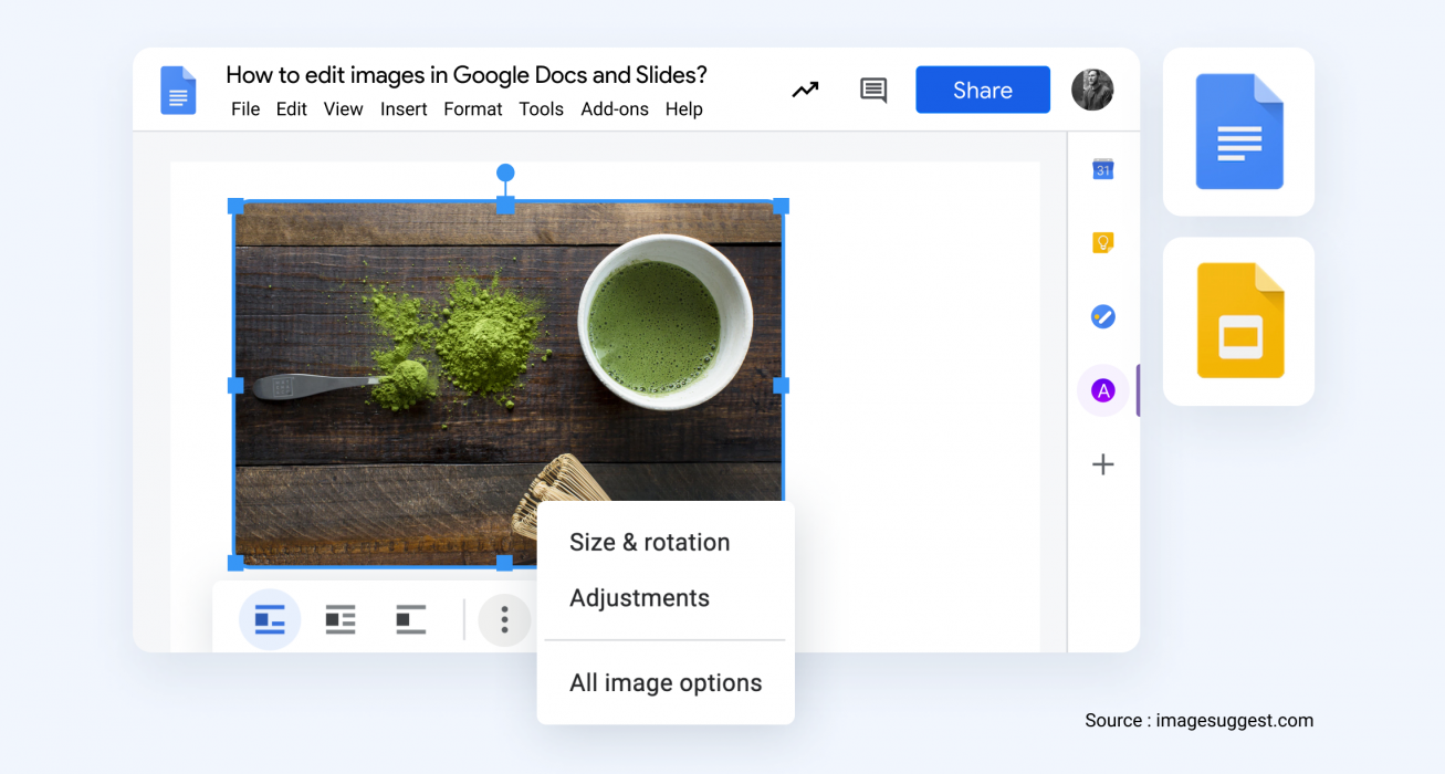 How To Edit Images In Google Docs And Slides 